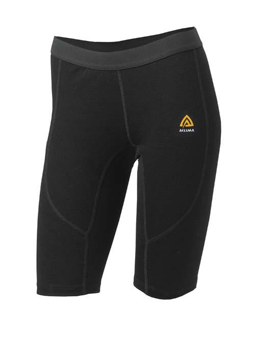 Aclima Warmwool Shorts (Long), Woman 123 Jet Black - Jakt og Fjellsport